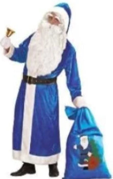 Santa Coat, Blue - Ex Hire – Encore - The Show Business